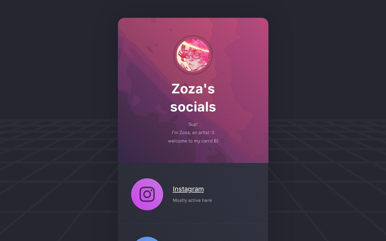 Zoza's socials